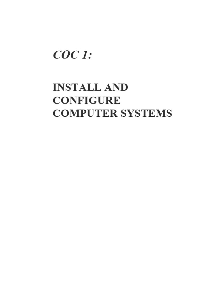 COC 1 Module | PDF | Operating System | Computer Data Storage