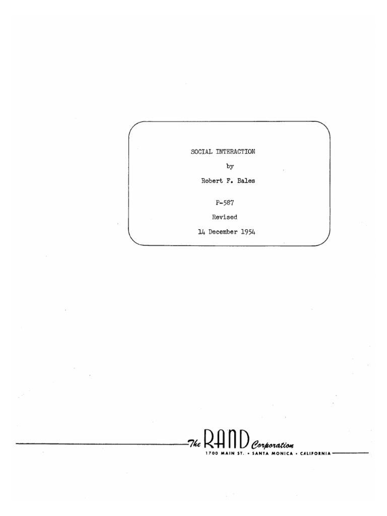 Social Interaction | PDF