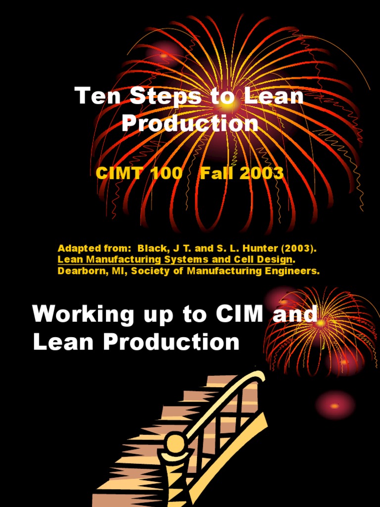 Ten Steps To Lean Production | PDF | Lean Manufacturing | Production ...
