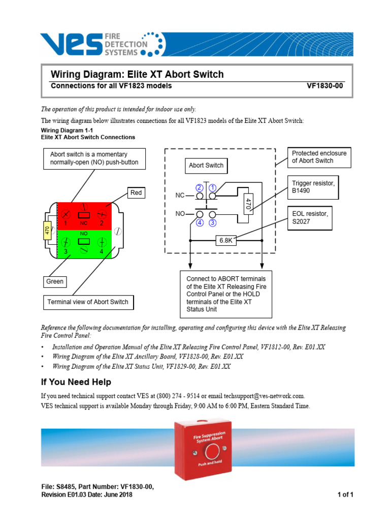 VF1830-00 Abort Switch - E01.03 | PDF | Switch | Components