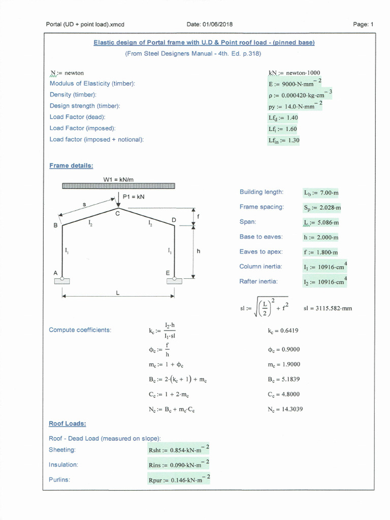 8.workshop Structural Calcs | PDF