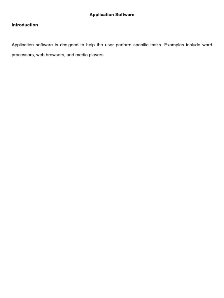 Application Software Pdf