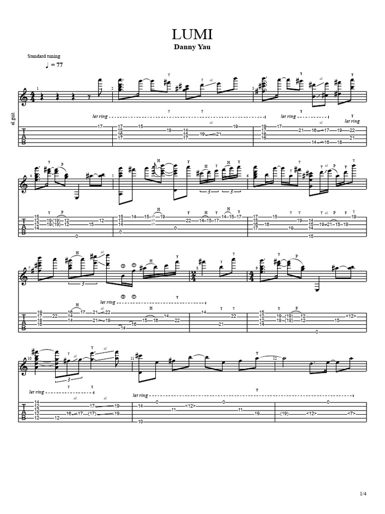 LUMI Guitar Tabs and Chords Guide | PDF