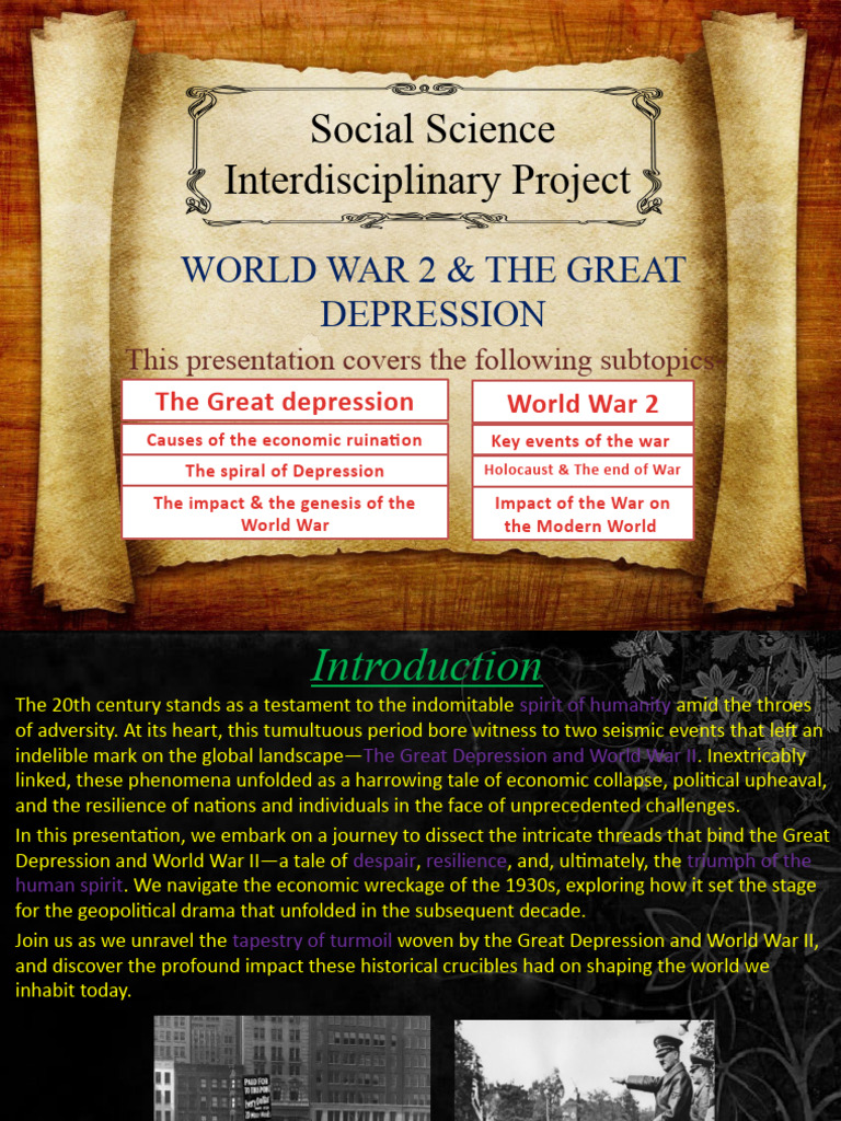 World War 2 and The Great Depression | PDF | Wall Street Crash Of 1929 ...