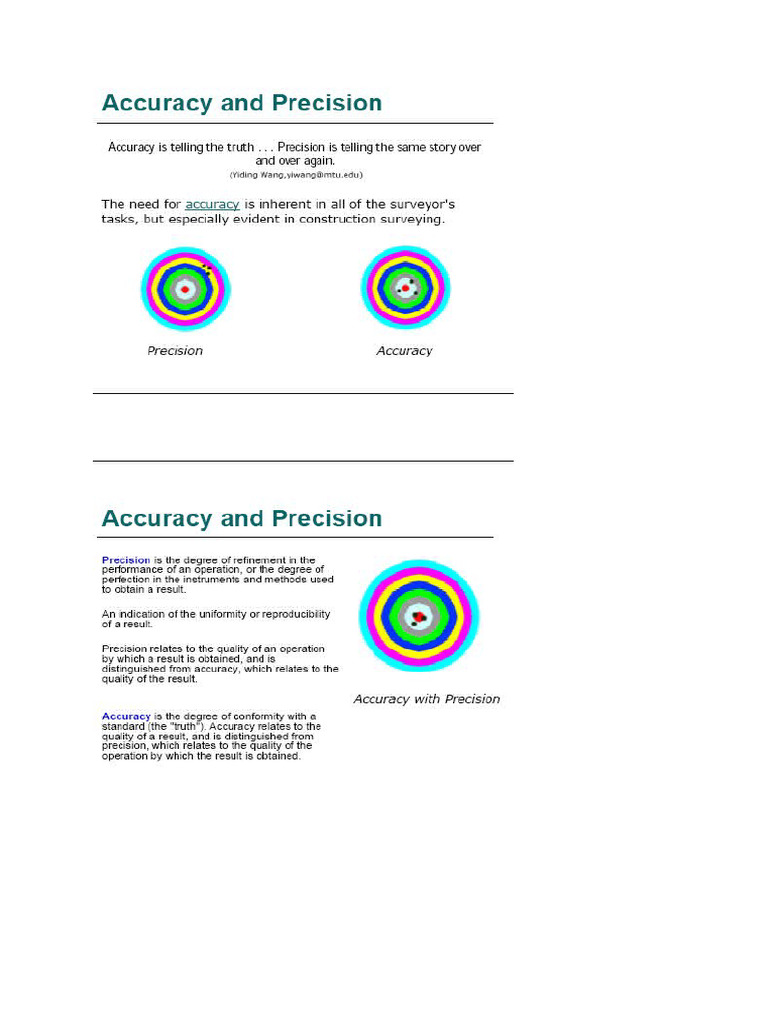 Accuracy and Precision | PDF