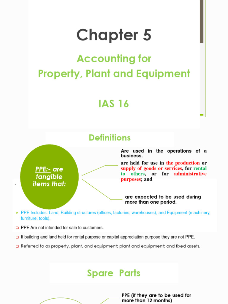 IFA I CH - 5 PPE | PDF | Depreciation | Book Value