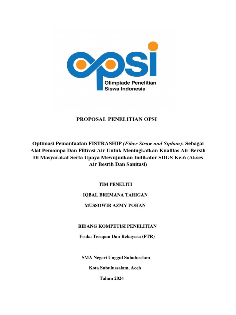 Proposal Opsi Iqbal Dan Zimmi 2024 | PDF | Griya & Taman