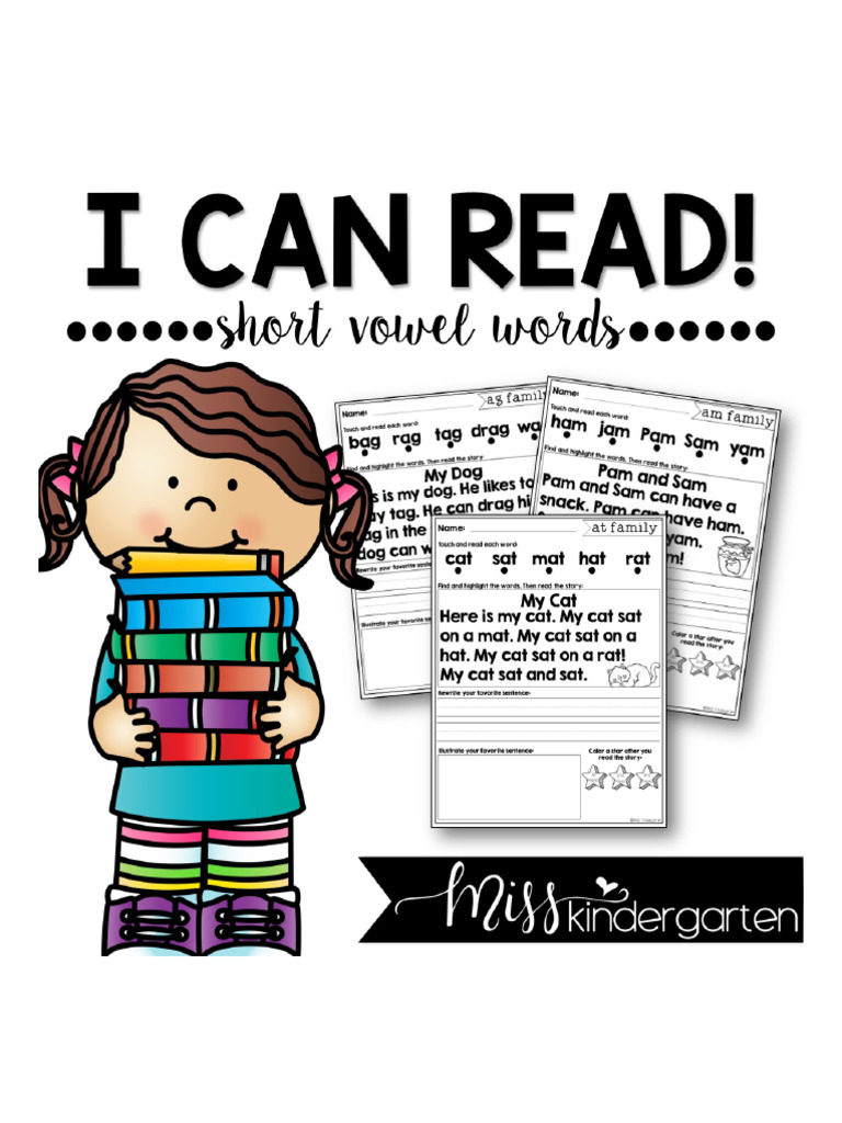 Reading Fluency Passages Short Vowel Words | PDF | Animals And Humans