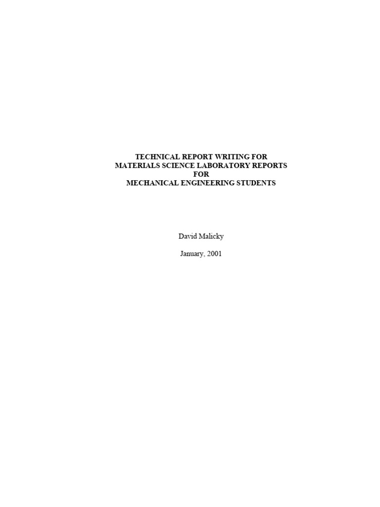 Technical Report Writing | PDF | Strength Of Materials | Ultimate Tensile Strength