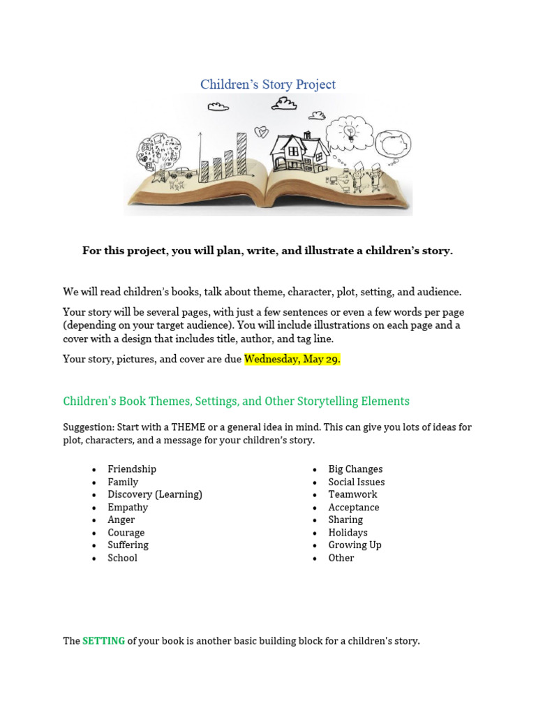 Children's Story Project | PDF | Children's Literature