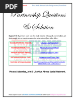 Partnership Problems and Solutions Guide | PDF | Partnership | Investing
