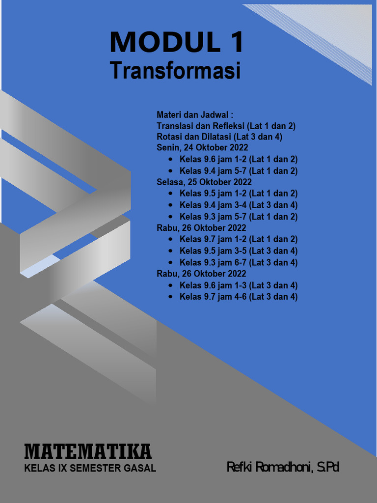 Modul Ajar 1 - Minggu 1 | PDF