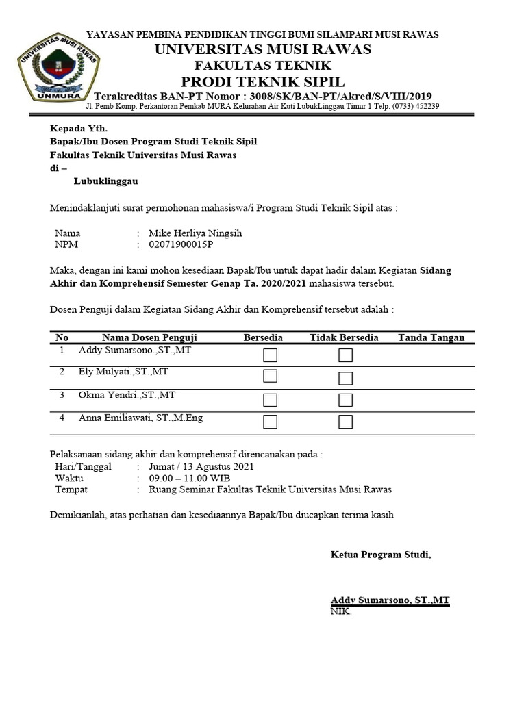 SIDANG Kompre ABADI | PDF