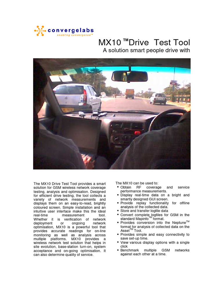 MX10 Convergelabs Drive Test Tool | PDF | Information And ...
