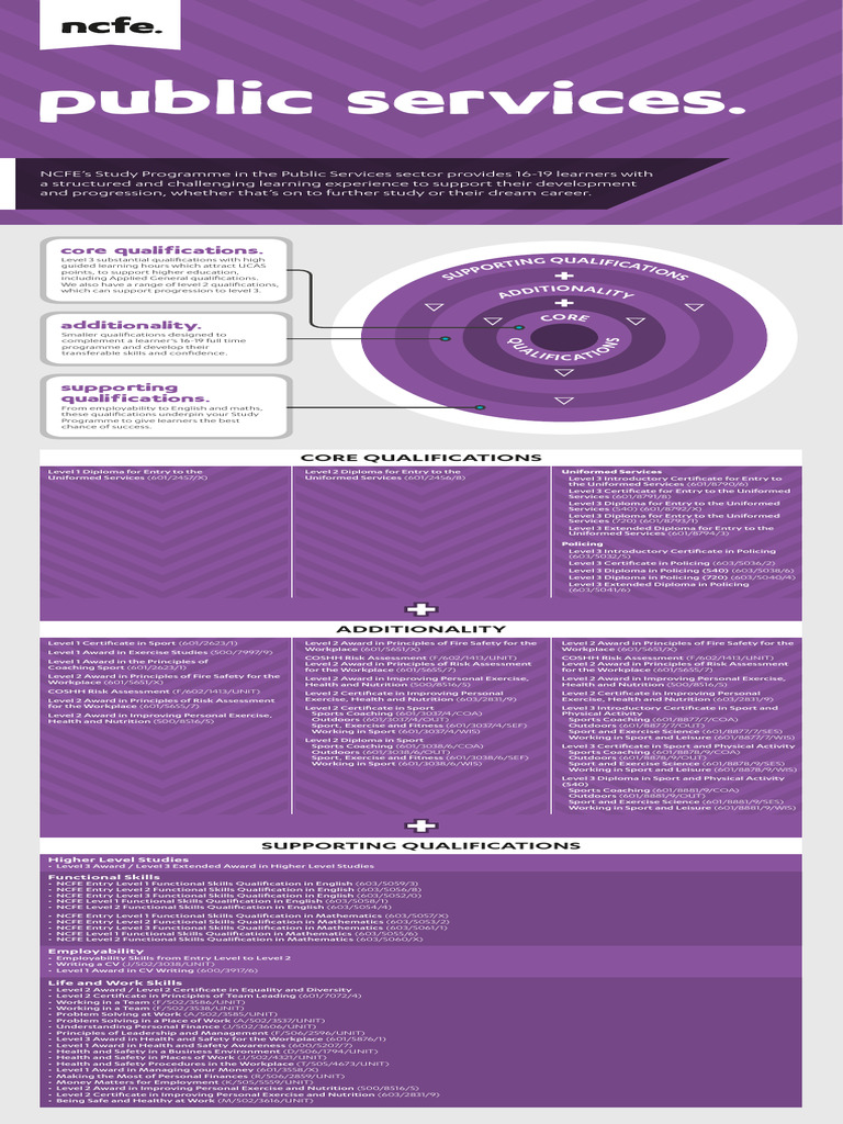 Public Services Study Programme | PDF | Occupational Safety And Health