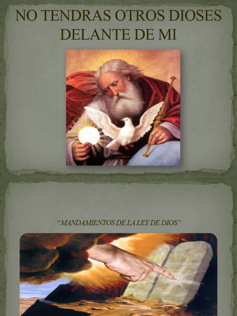 No Tendras Otros Dioses Delante de Mi | PDF | Creencia religiosa y doctrina