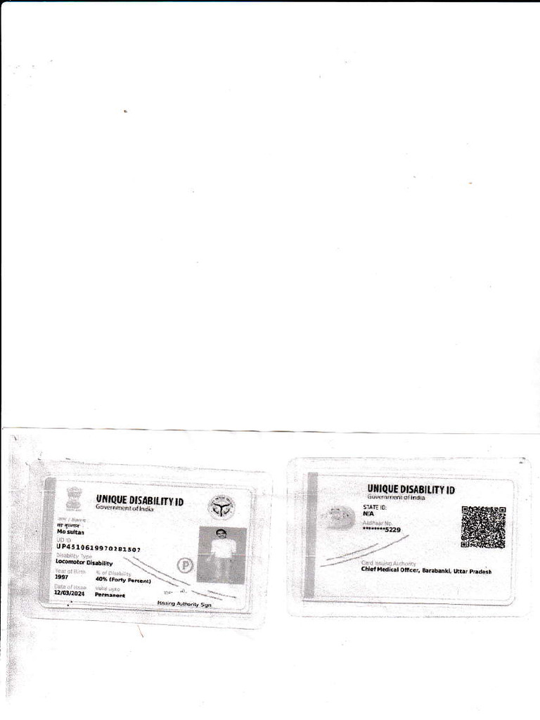 Disability Certificate | PDF