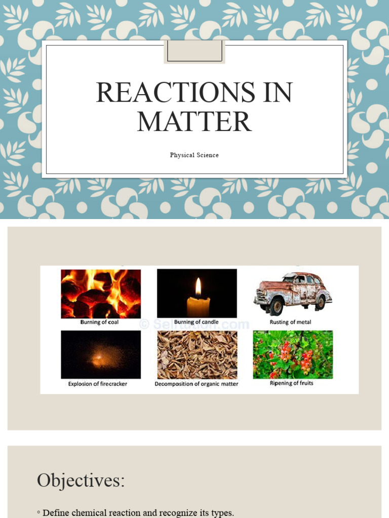 006 Physicalscience Q1 W1 | PDF | Chemical Reactions | Magnesium