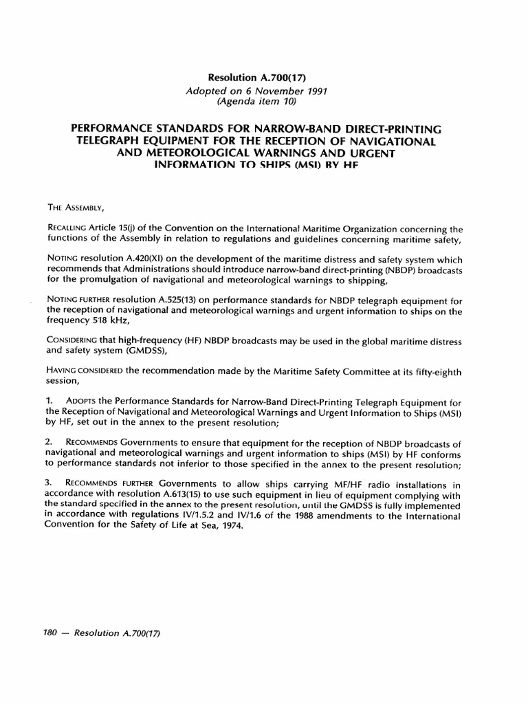 NBDP Performance Standards A.700 17 | PDF