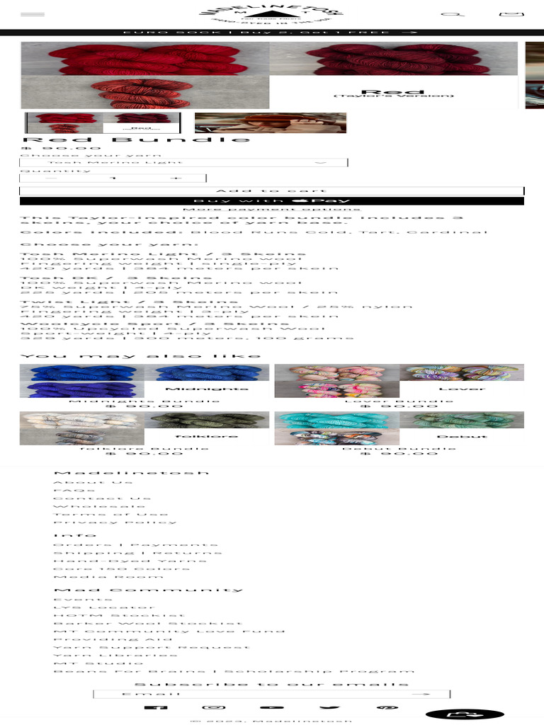 Red Bundle - Madelinetosh | PDF