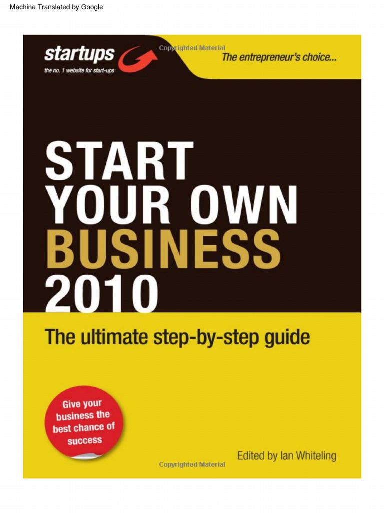 Start Your Own Business 2010 - How To Plan, Fund and Run A Successful Business (Startups ...