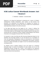 Act 3, Sc1 Workbook Answers | PDF | Mark Antony | Julius Caesar