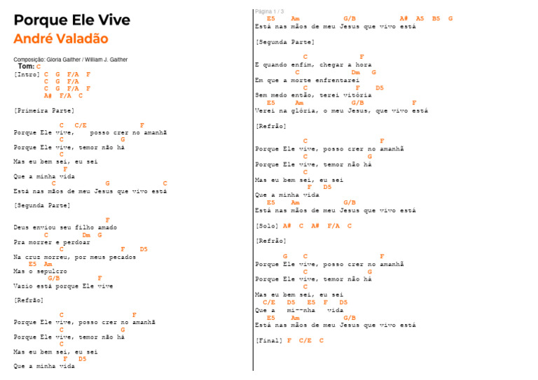 Porque Ele Vive | PDF