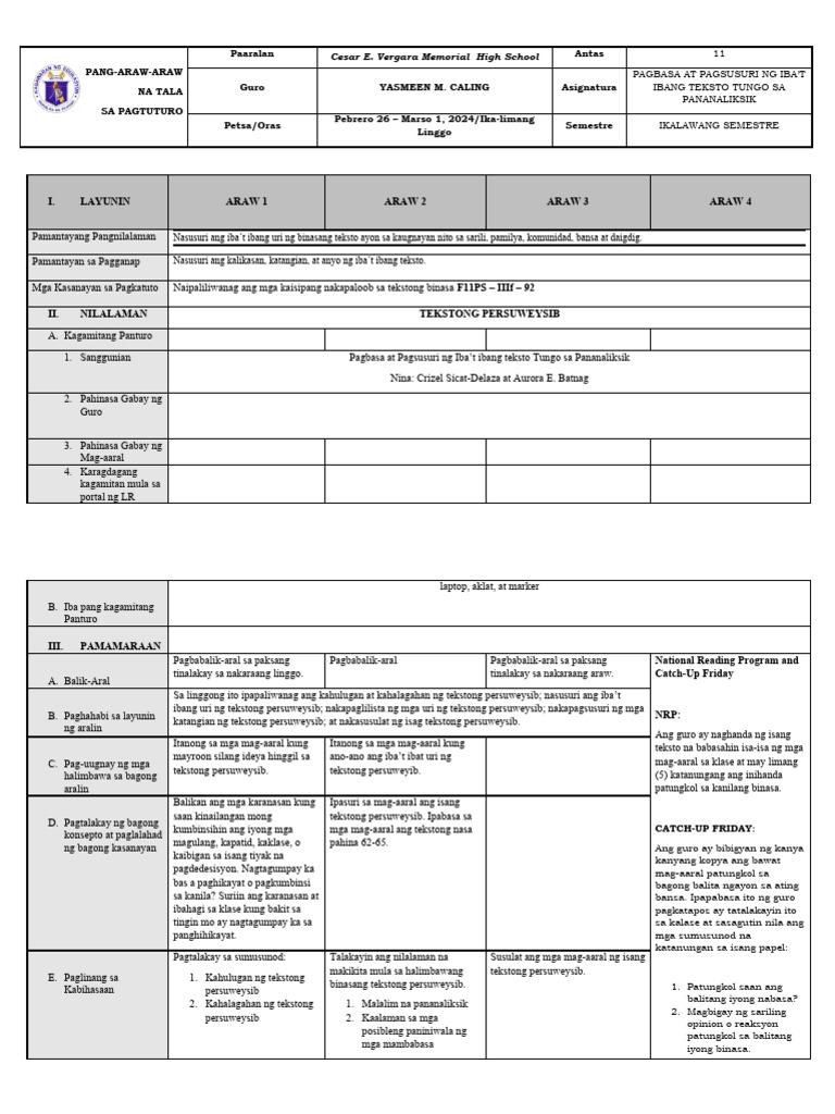 5th-Week (Persuweysib) | PDF