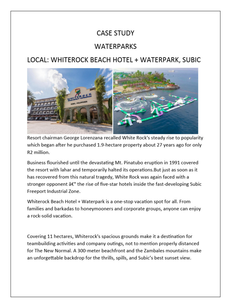 Case Study - Waterpark | Download Free PDF | Water