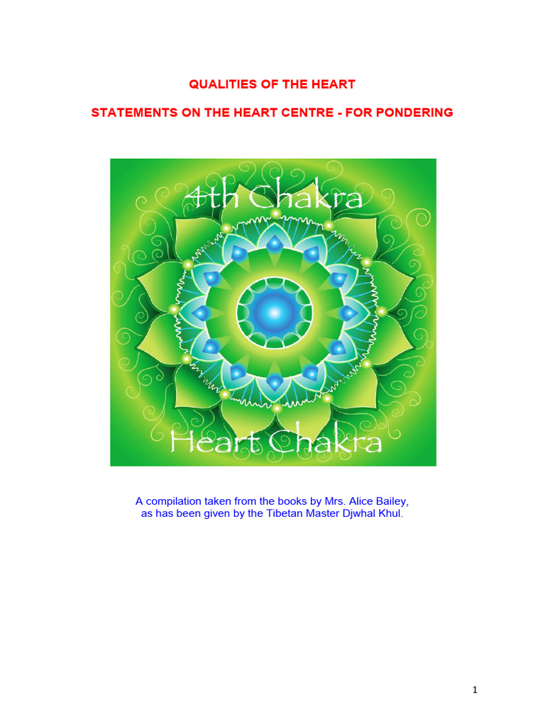E Book QUALITIES OF THE HEART | PDF | Soul | Love