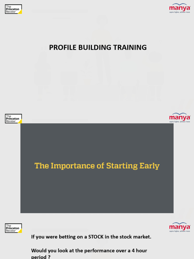 College Admissions Profile Building Guide | PDF | Sat