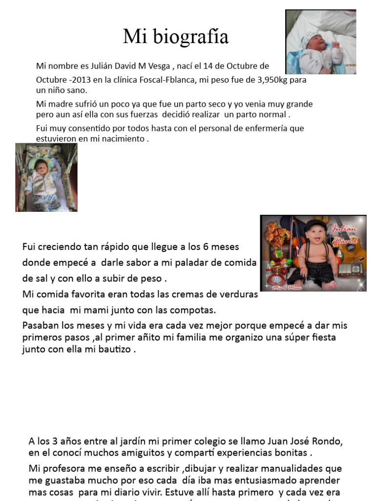 Mi Biografía Julian | PDF