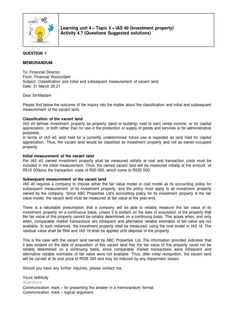 Suggested solution_Activity 4.4 | PDF | Deferred Tax | Fair Value