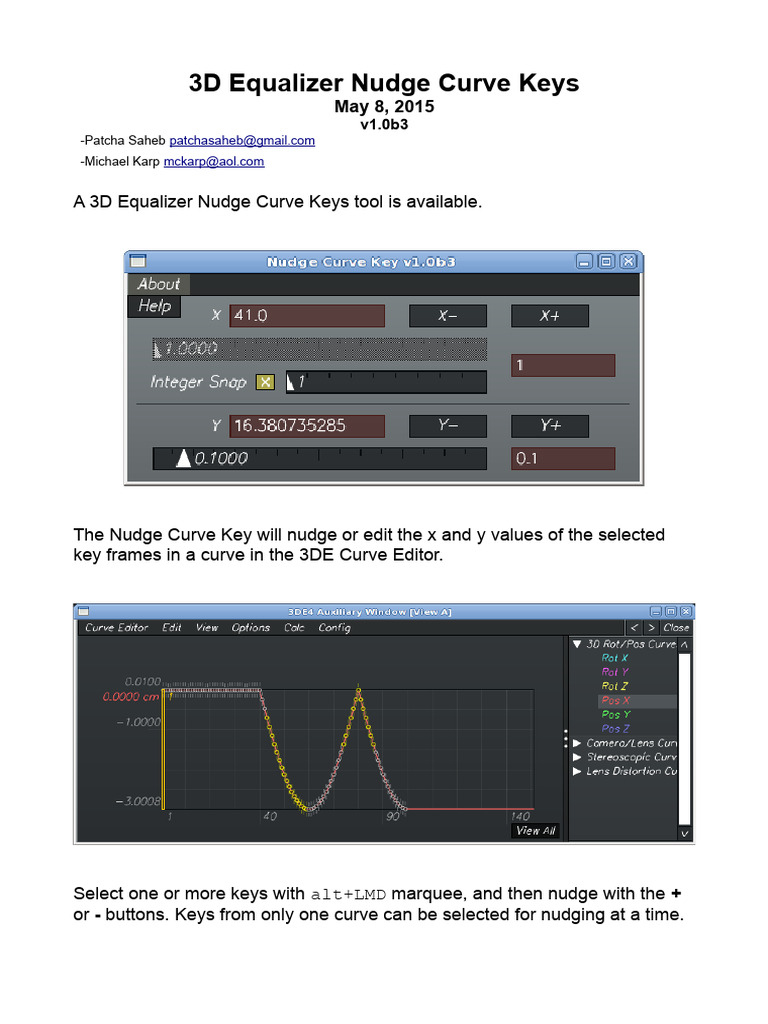 NudgeCurveKeys Instructions | PDF