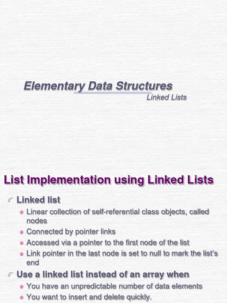 Presentation On DataStructuresLinkedList | PDF | Pointer (Computer Programming) | Computer ...