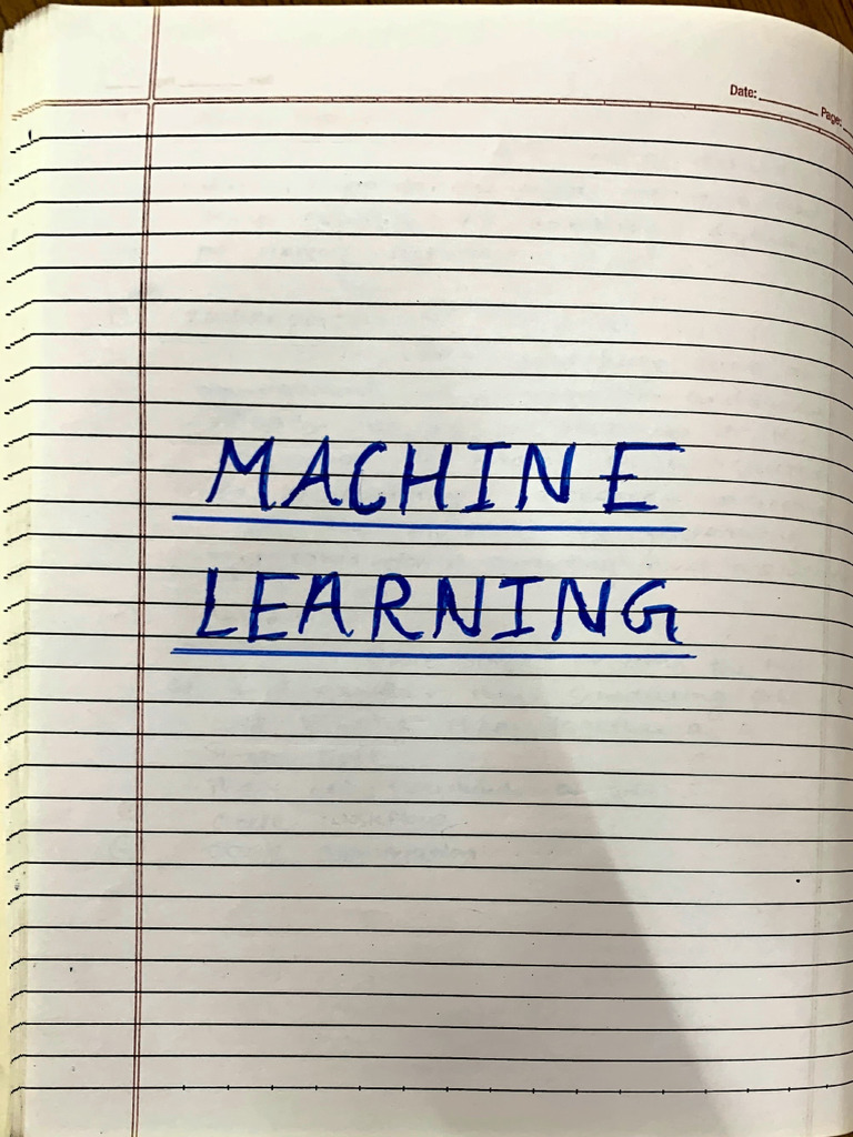 Ml notes | PDF