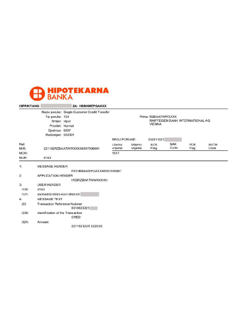 mt103 Swift Part1 - 1679219187 | PDF