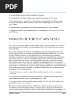Mutapa State Notes | PDF