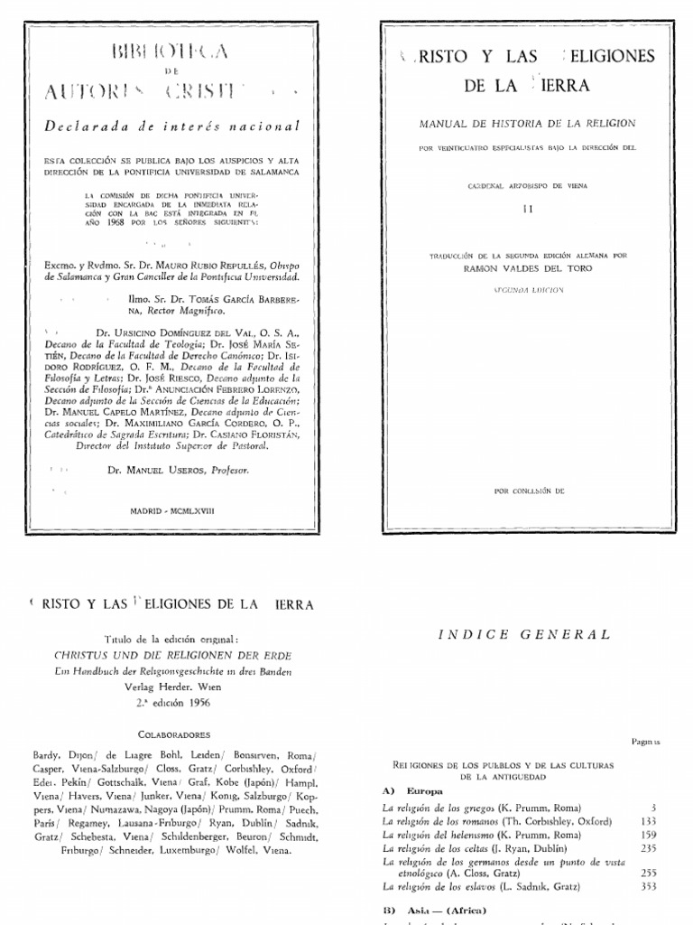 Konig Franz Cristo y Las Religiones de La Tierra 02 | PDF | Religión y ...