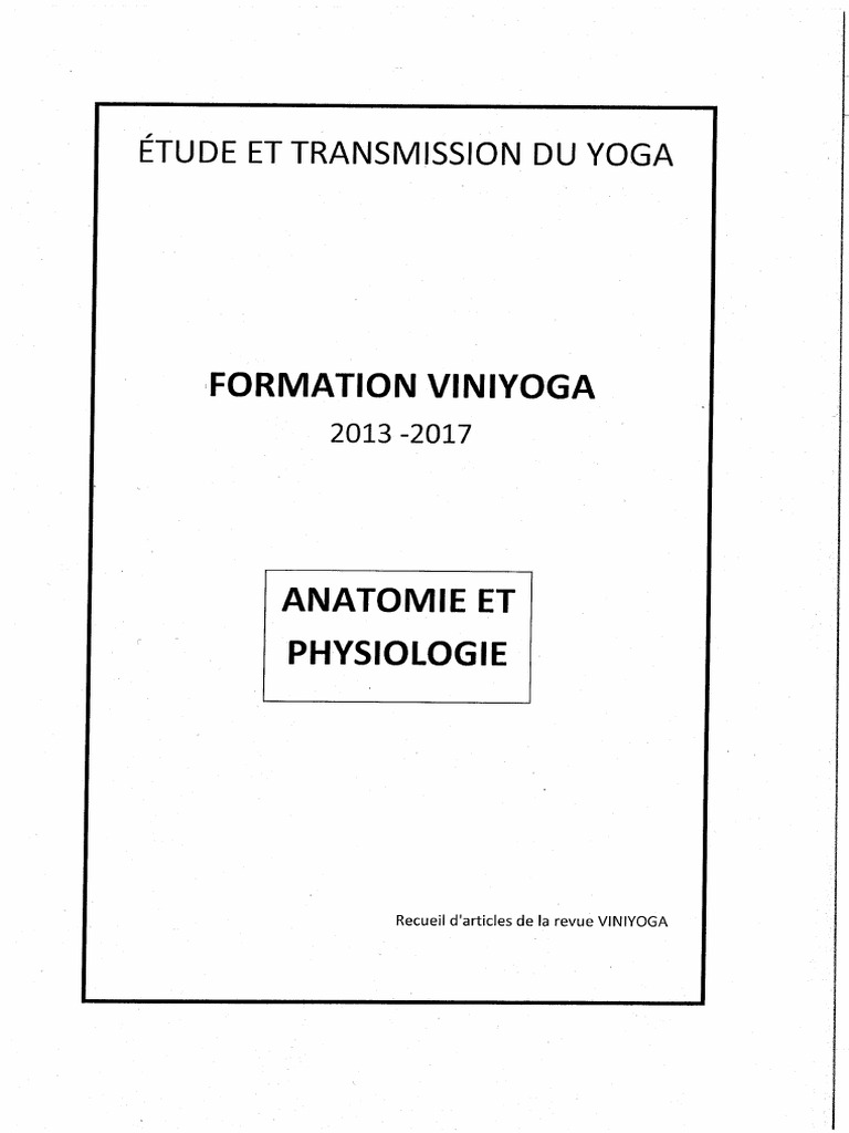 Anatomie Et Physiologie | PDF