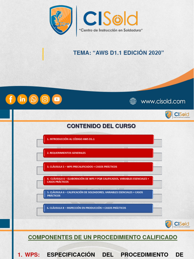 Clase II - Aws d1.1 Rev 1 - Wps Calificado + Wpqr. | PDF | Soldadura ...