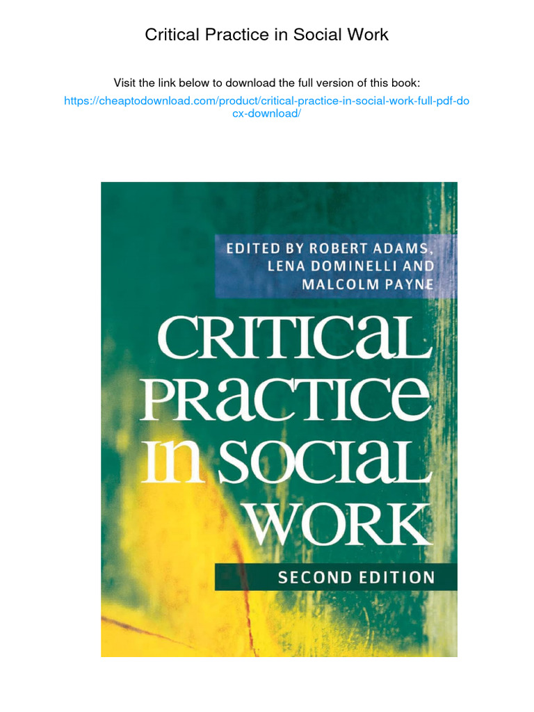 Critical Practice in Social Work | PDF | Social Work | Empowerment