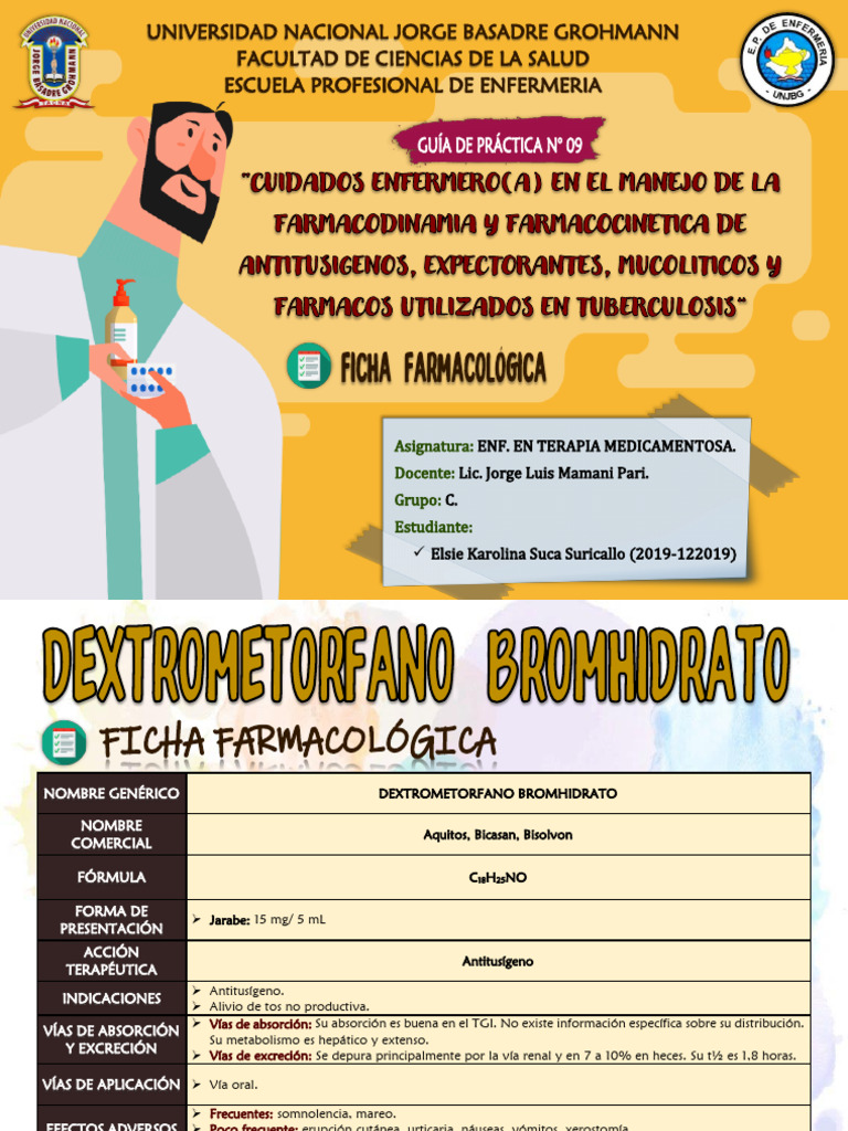 Dextrometorfano Bromhidrato - Ficha Farmacológica | PDF