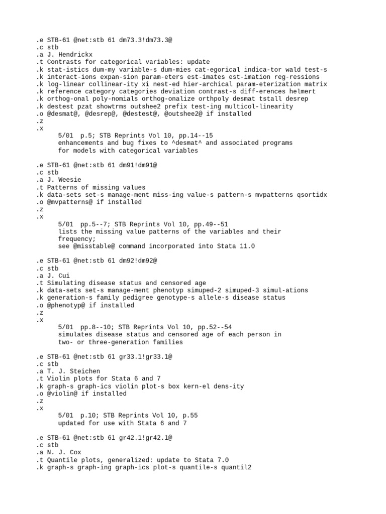 Stata 12 | PDF | Logistic Regression | Regression Analysis