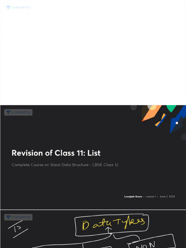 Revision of Class 11 List With Anno | PDF