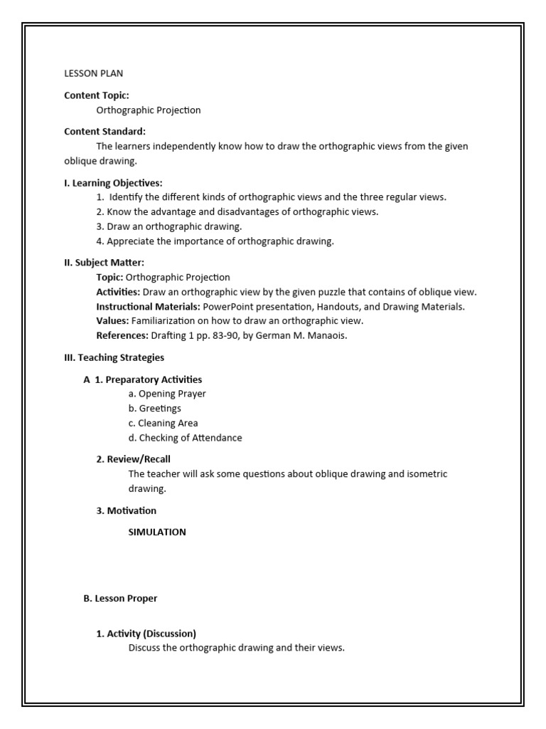 4as Lesson Plan | PDF