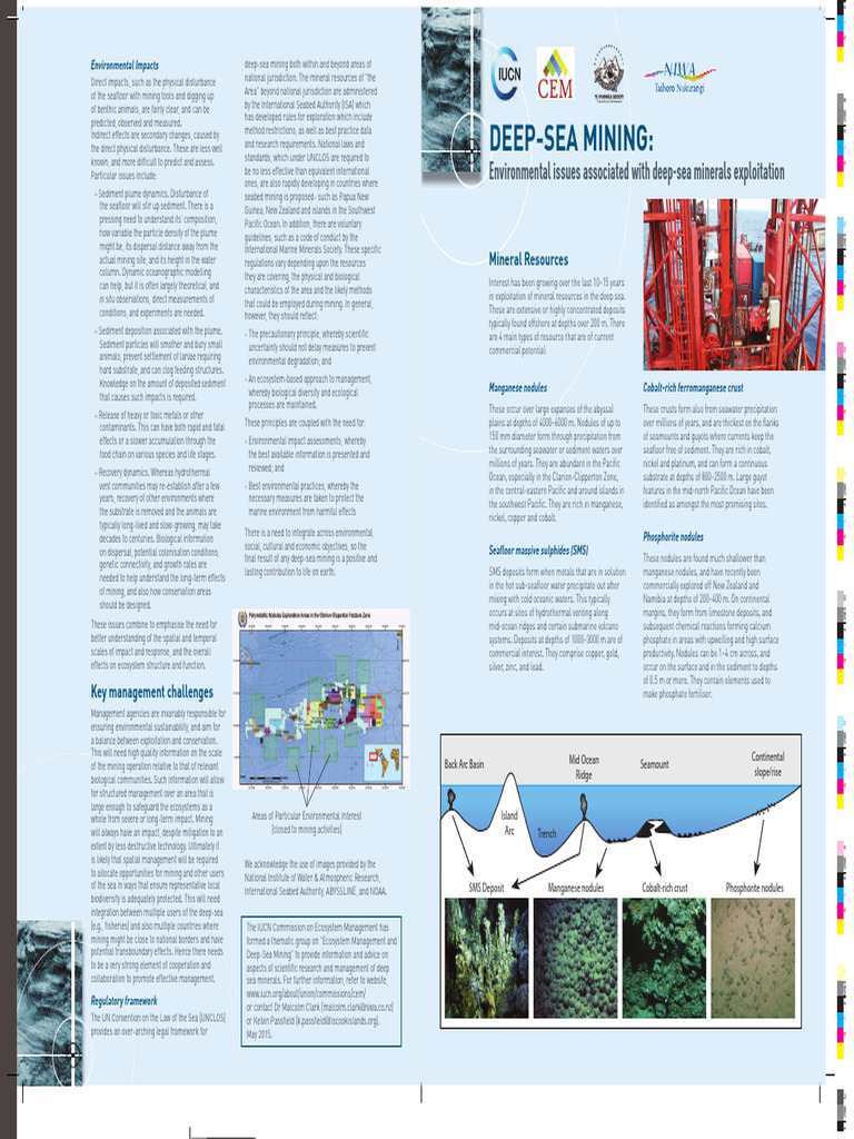 Seabed Mining Brochure | PDF | Seabed | Dredging