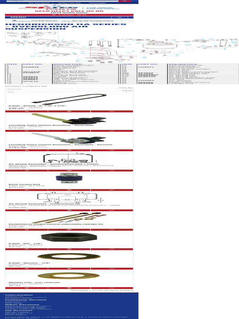 Hendrickson HA Series - Overslung Air Suspension | PDF | Automotive ...