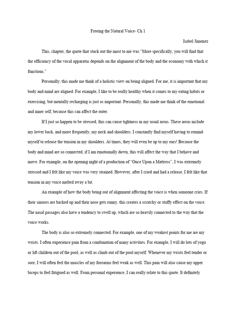 Freeing The Natural Voice | PDF