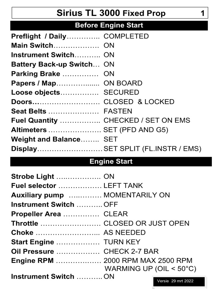 Pilot's Preflight Checklist | PDF | Empennage | Flap (Aeronautics)